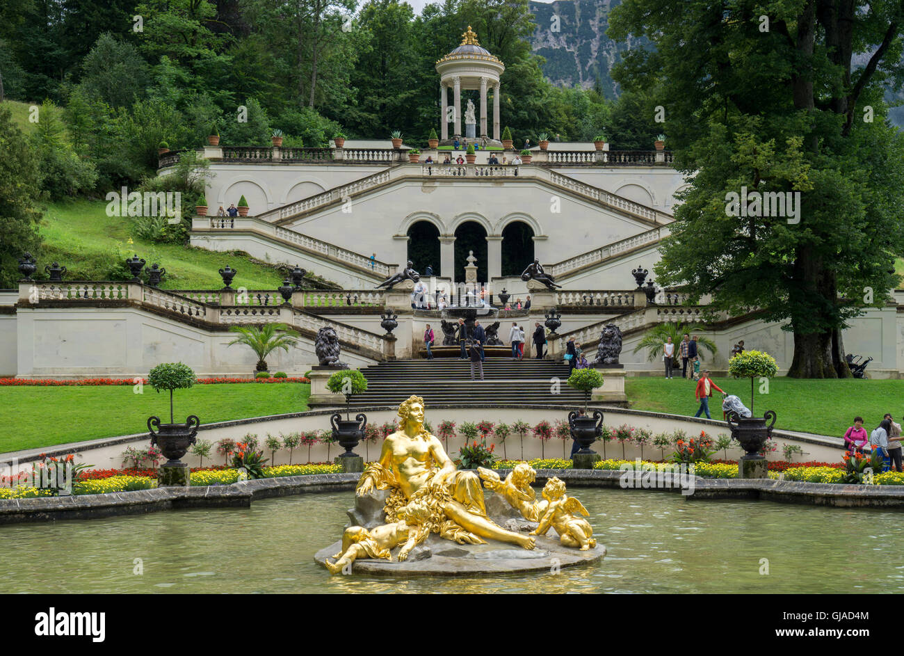 Terraced garden steps hi-res stock photography and images - Alamy