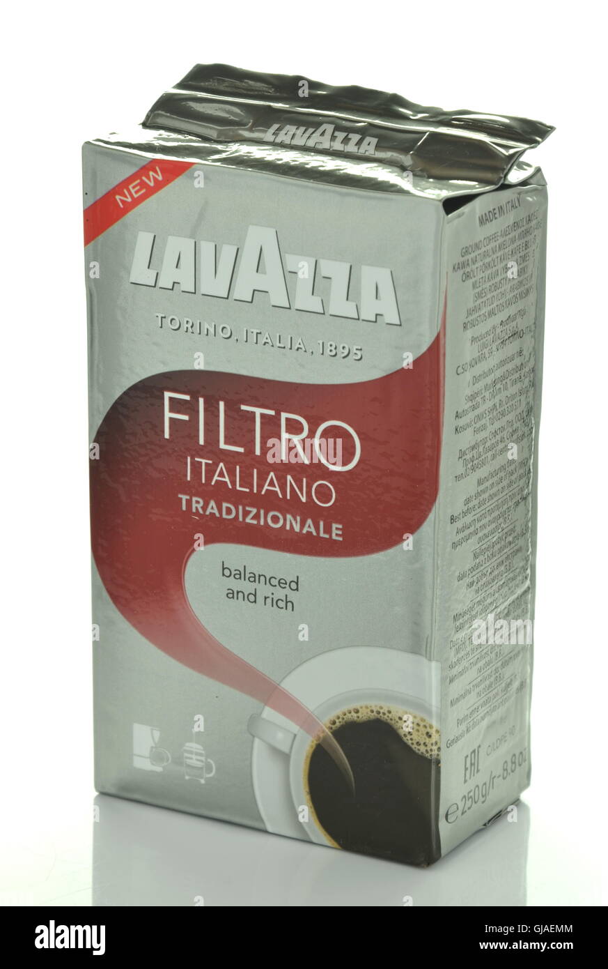 Lavazza Tradizionale isolated on white background Stock Photo - Alamy