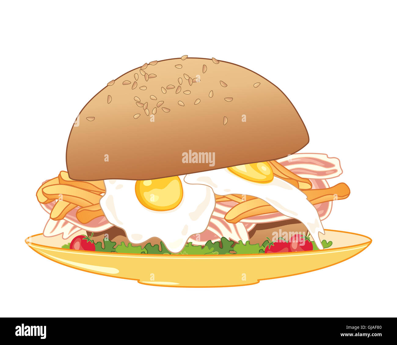Bacon Roll Clipart