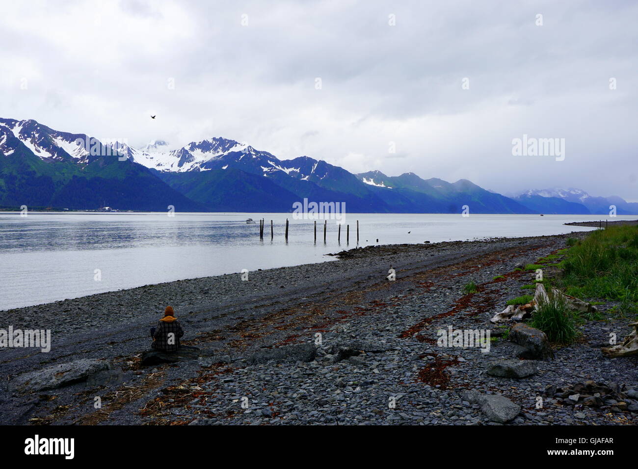 Resurrection Bay in Seward, Alaska Stock Photo - Alamy