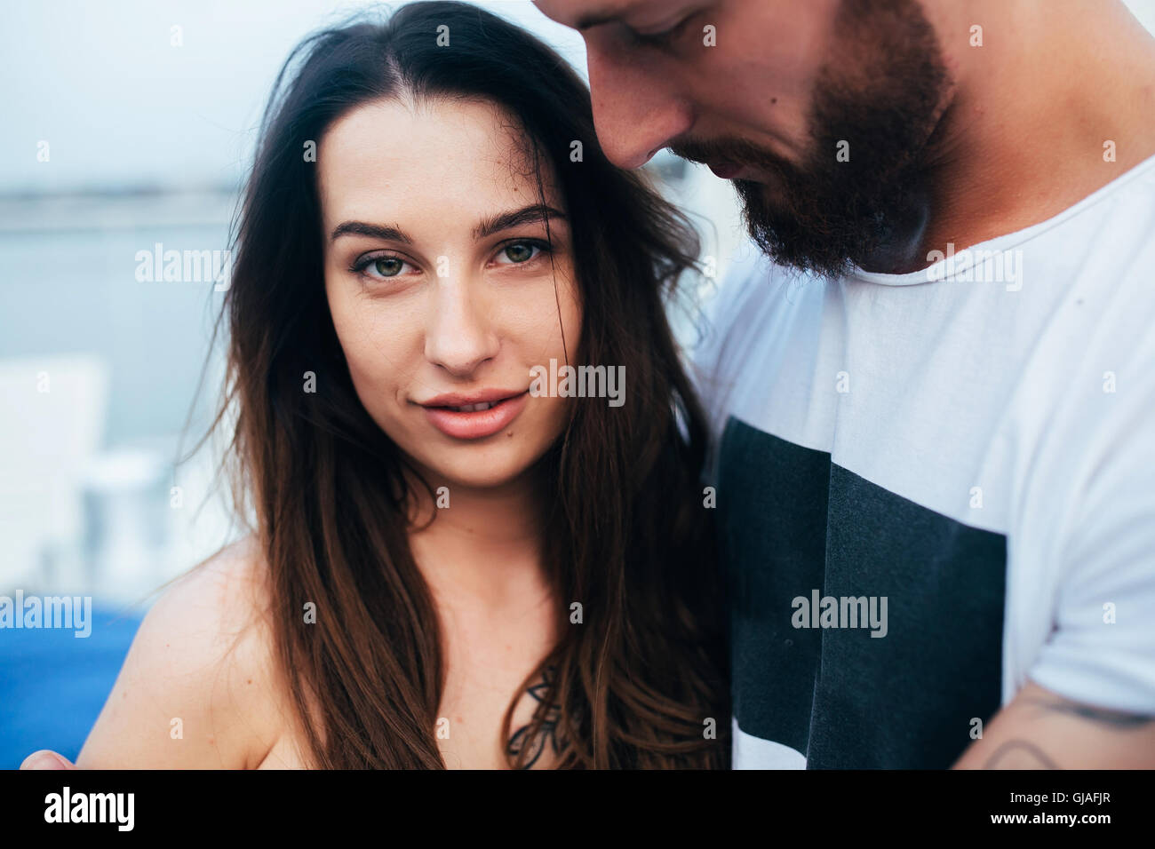beautiful couple at close angle Stock Photo - Alamy