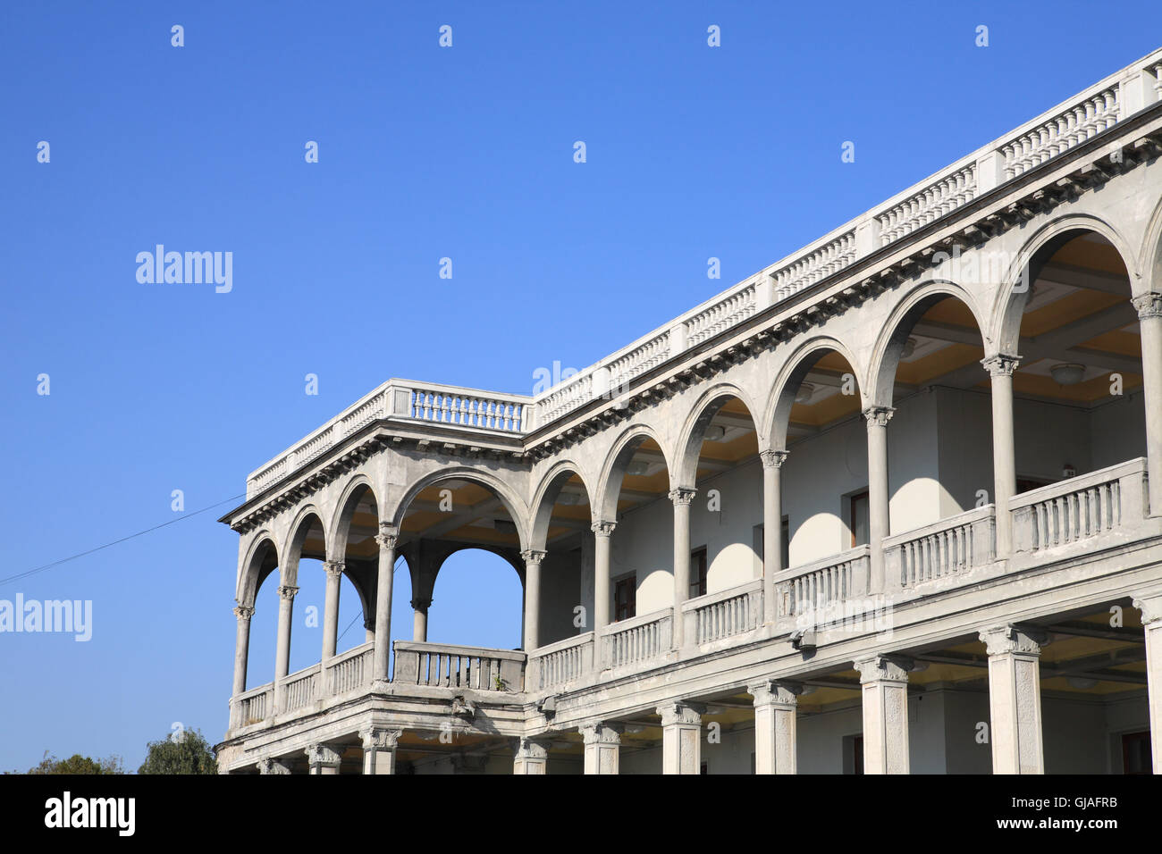 building of river port Stock Photo - Alamy