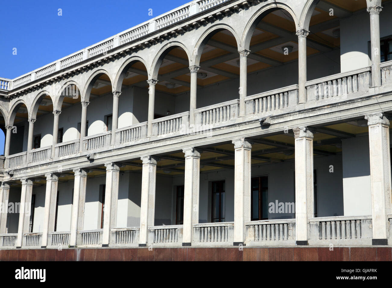 building of river port Stock Photo - Alamy