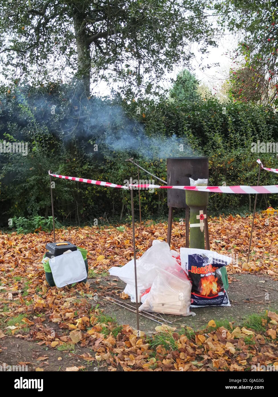 The Fenny Poppers - a smoking brazier used to heat the long metal ...