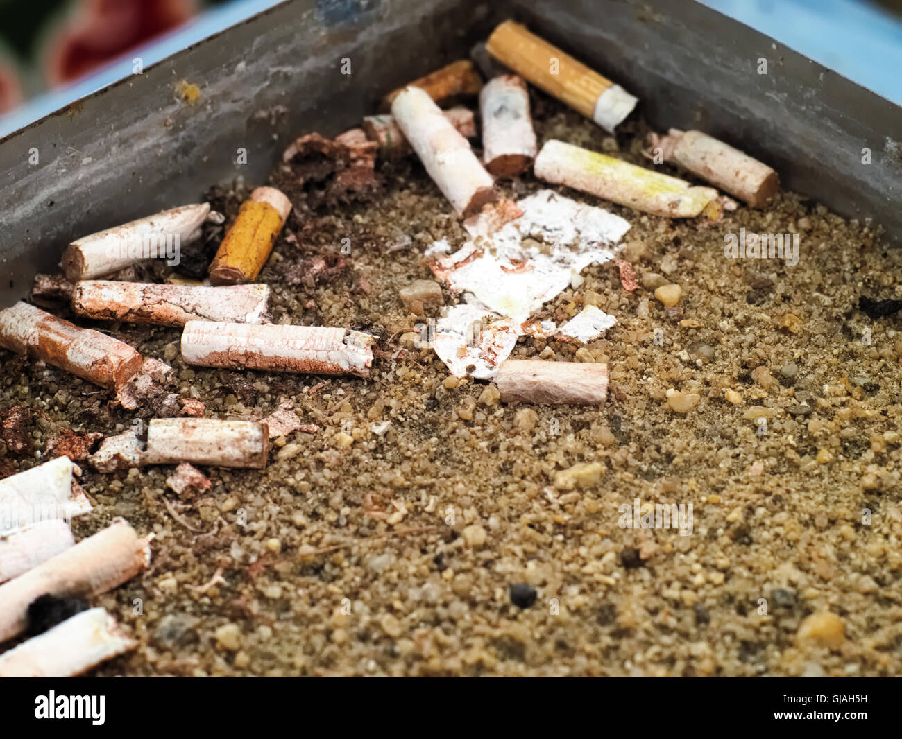 public ash tray Stock Photo - Alamy
