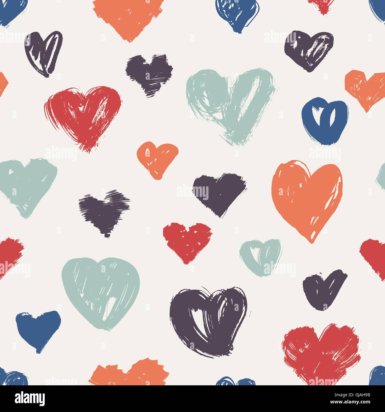 Vector hearts pattern Stock Vector Image & Art - Alamy