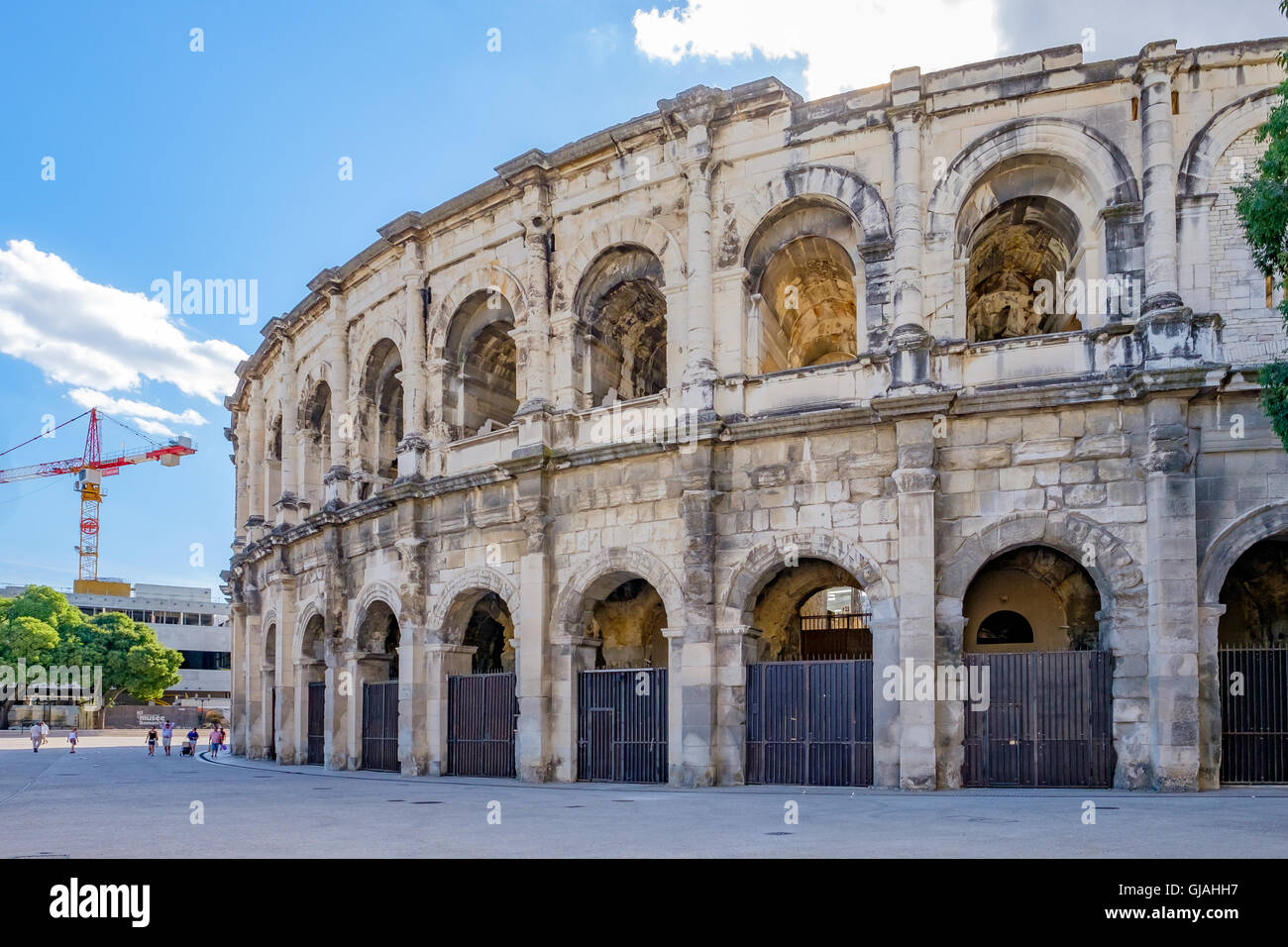 Roman Amphitheatre in Nimes France Stock Photo - Alamy