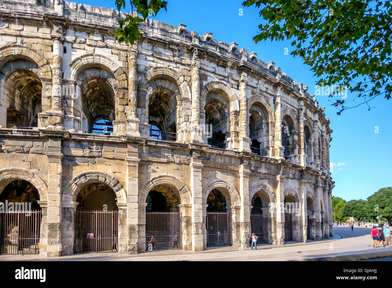 Roman Amphitheatre in Nimes France Stock Photo - Alamy