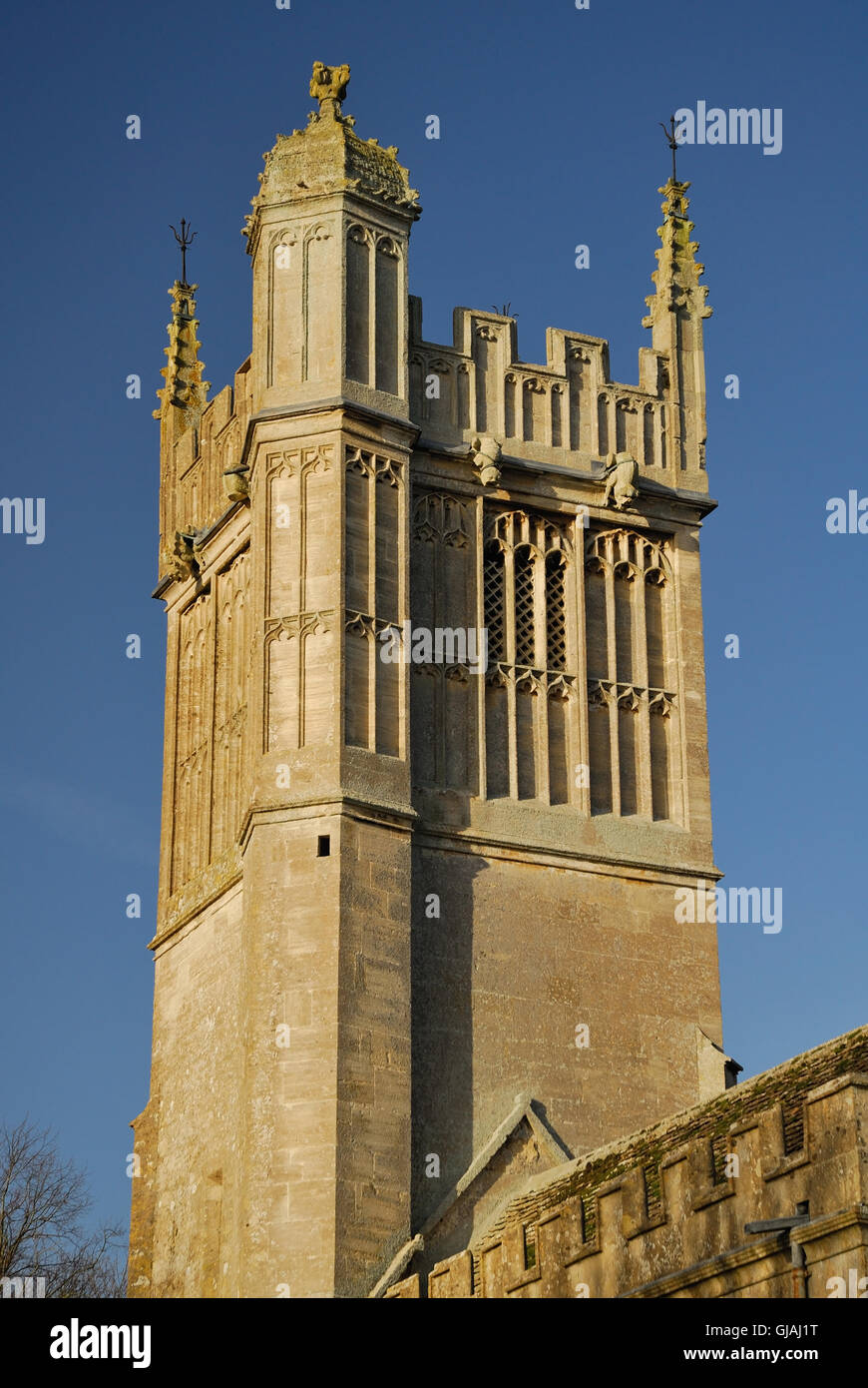 The landmark tower of St Mary's church, Westwood, in Wiltshire Stock ...