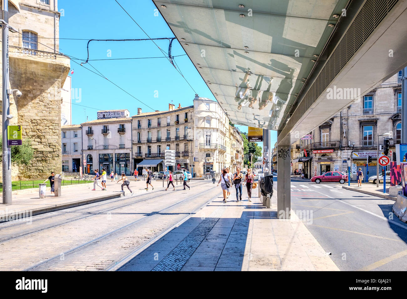 Montpellier streets hi-res stock photography and images - Alamy