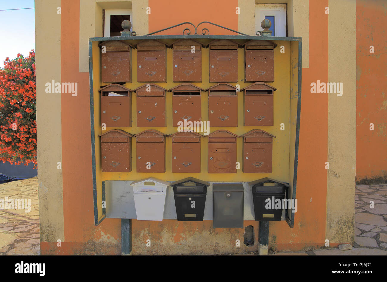 Mailbox greece hi-res stock photography and images - Alamy