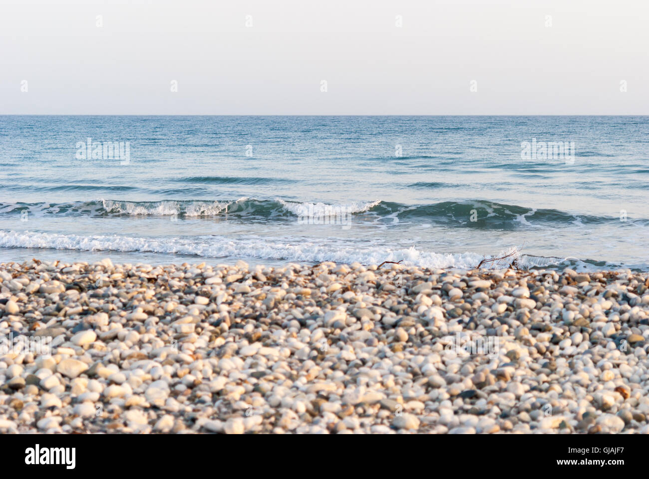 Pebble beach beautiful waves hi-res stock photography and images - Alamy