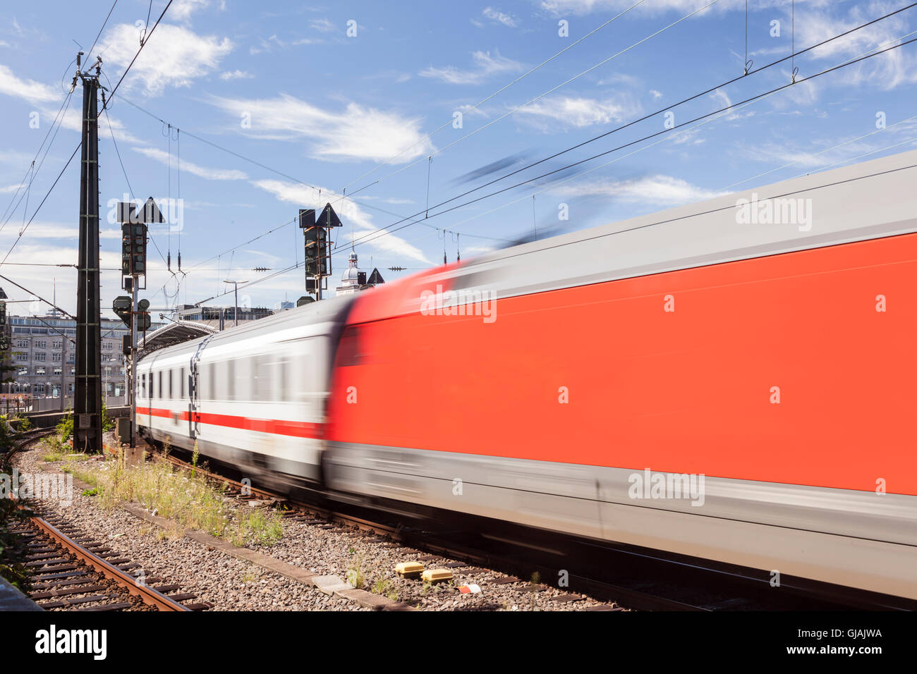 Train in Cologne, Germany Stock Photo - Alamy