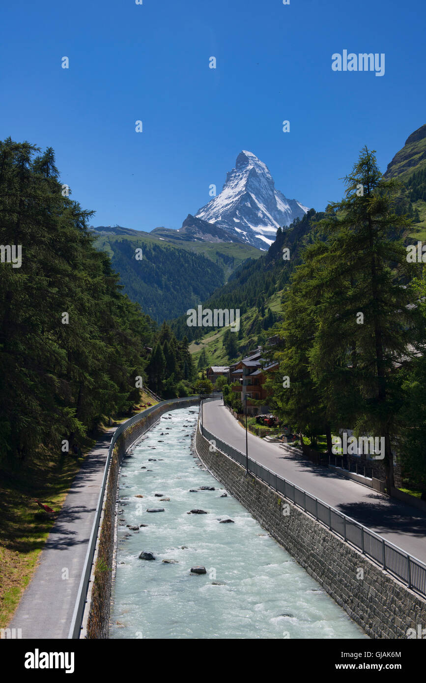 River vispa zermatt matterhorn hi-res stock photography and images - Alamy