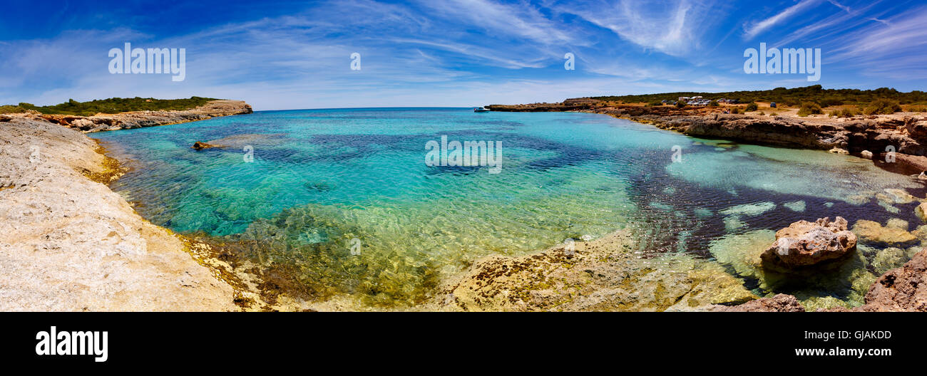 Sea bay on the island of Mallorca. Blue Lagoon Stock Photo - Alamy