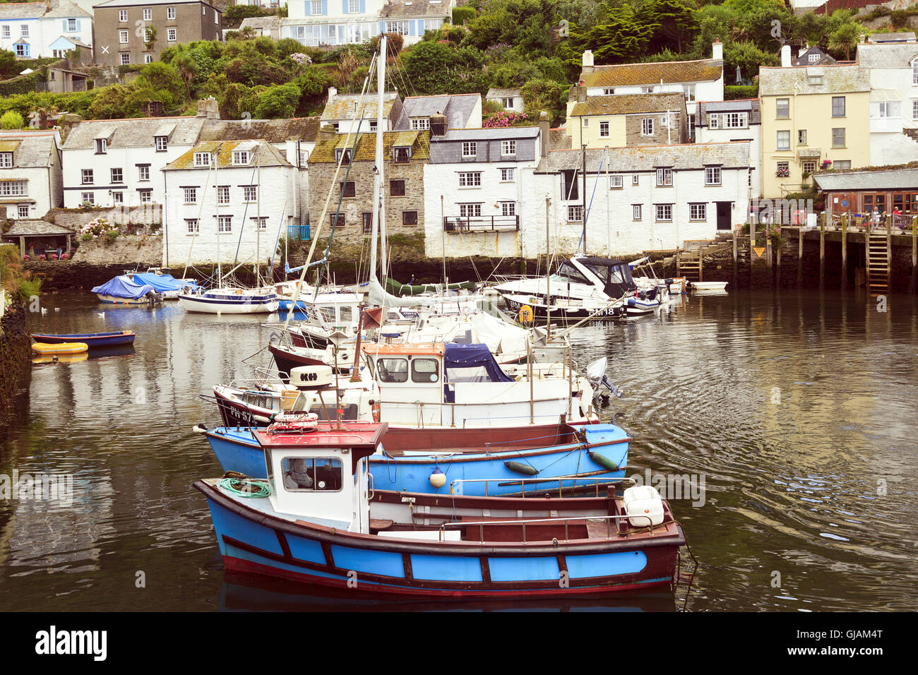 Polperro Harbour, Cornwall Stock Photo - Alamy