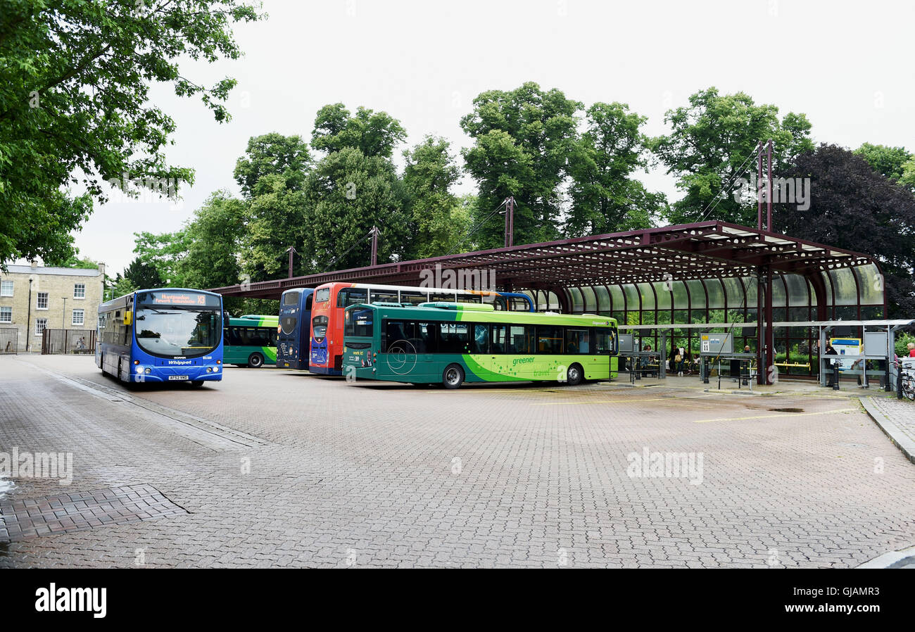 Cambridge Cambridgeshire UK - Cambridge city bus depot Stock Photo - Alamy