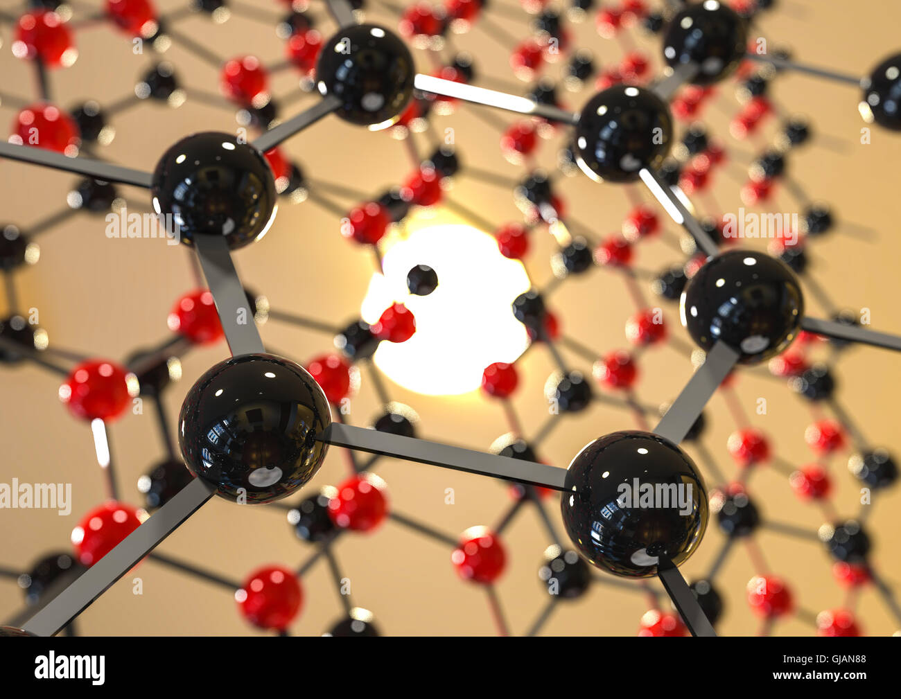 3D render image representing a group of molecules Stock Photo - Alamy