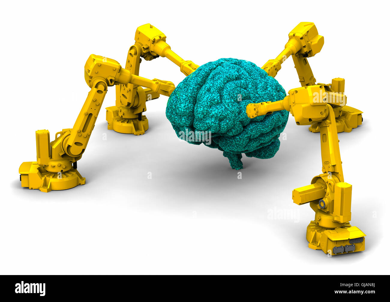 Human brain white lines Cut Out Stock Images & Pictures - Alamy