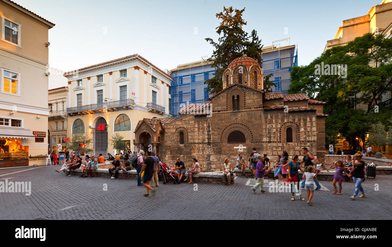 Athens ermou street hi-res stock photography and images - Alamy