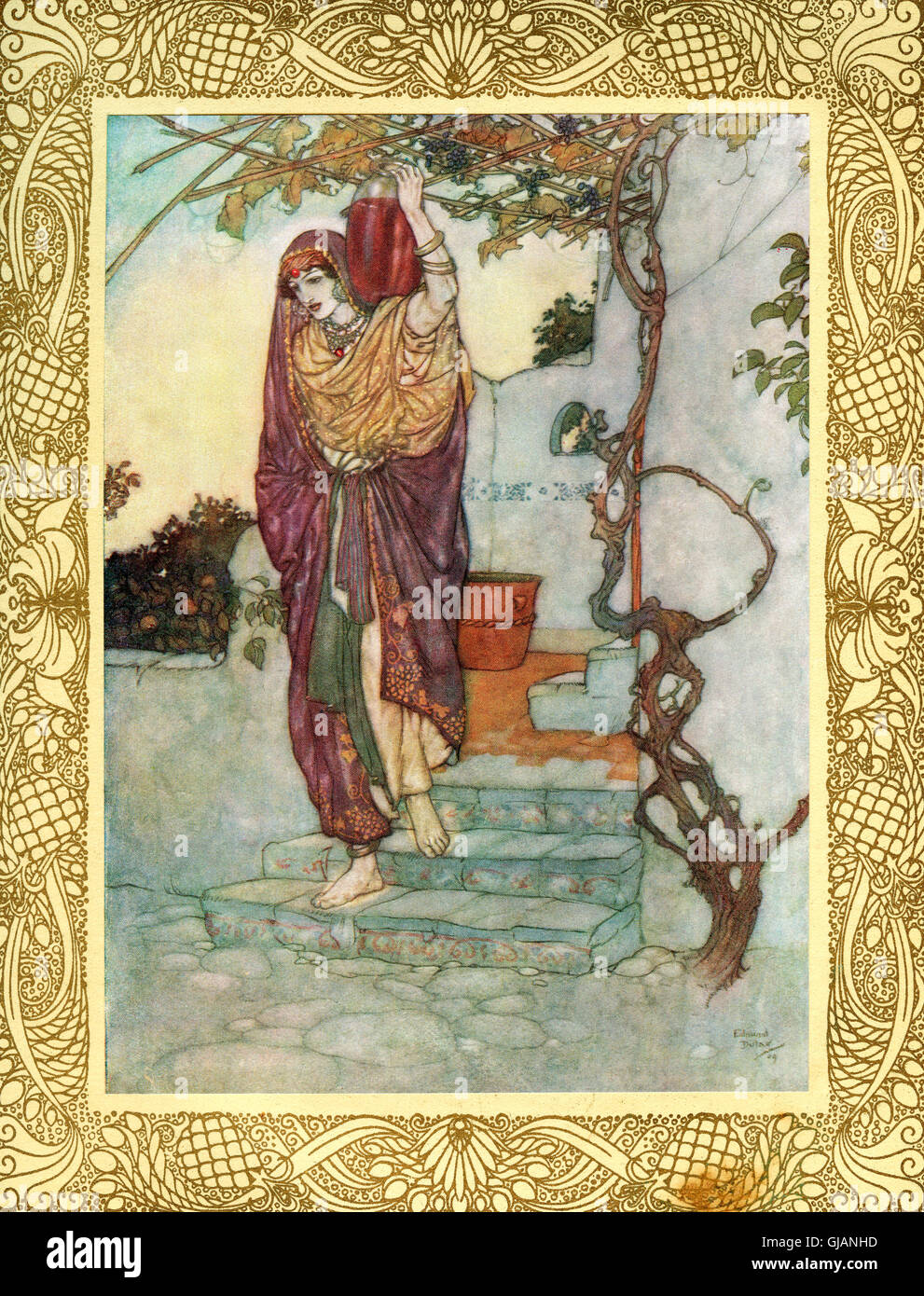 And lately, by the Tavern Door agape, Came shining through the Dusk an ...