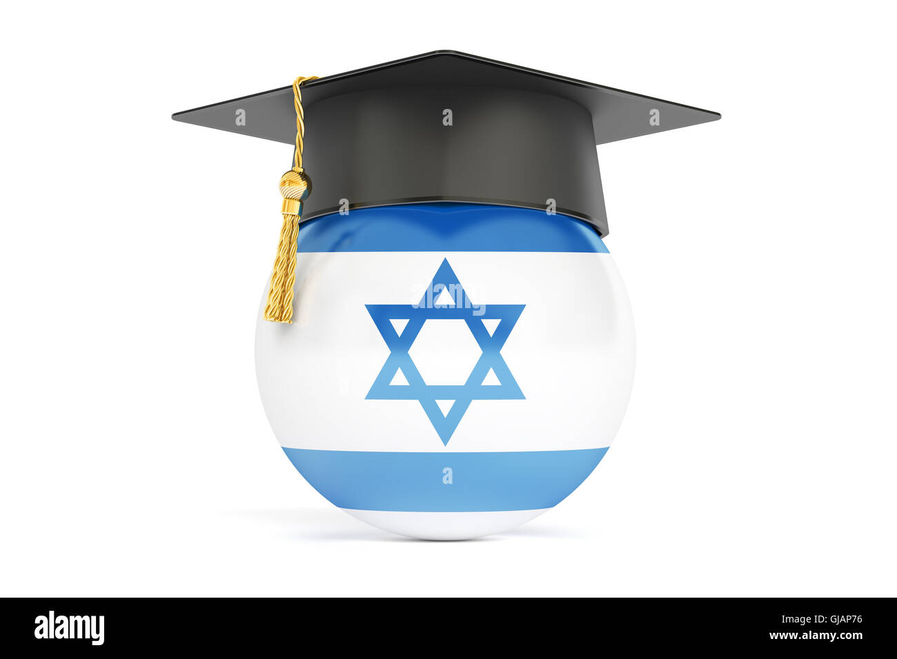 education in Israel, concept, 3D rendering isolated on white background ...