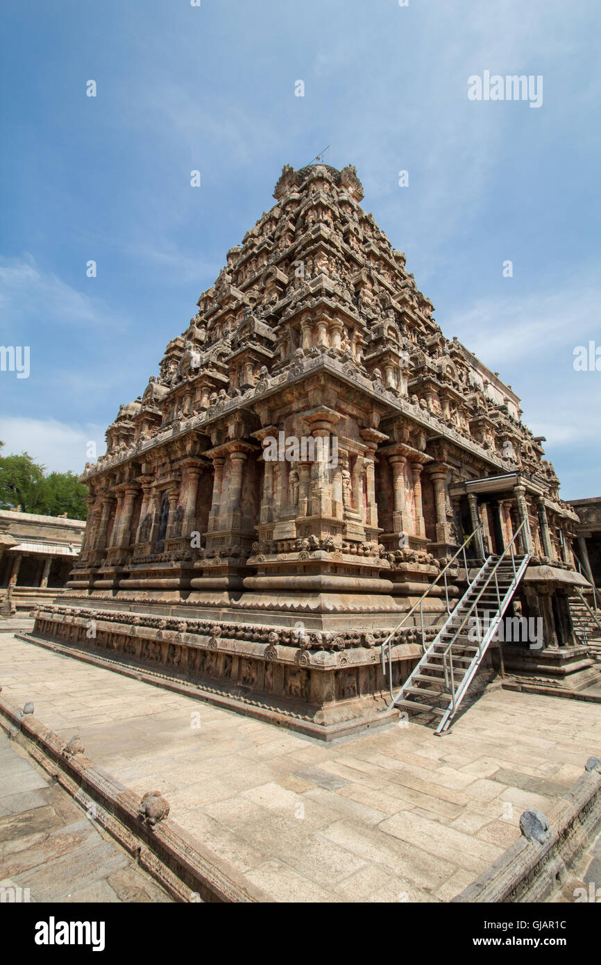 Back side view and sculpture art at ancient indian temples Stock Photo ...