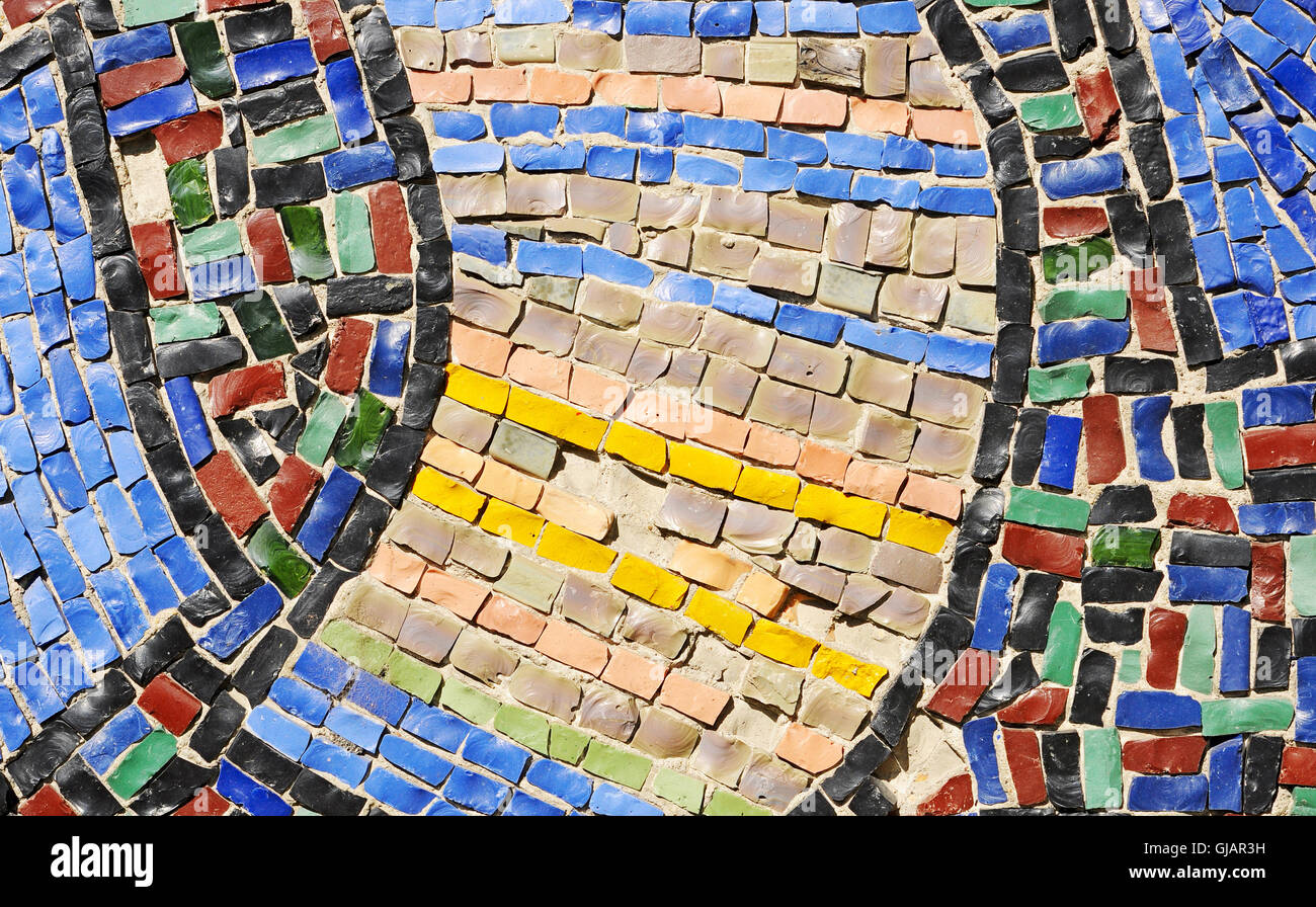 mosaic texture on wall Stock Photo - Alamy
