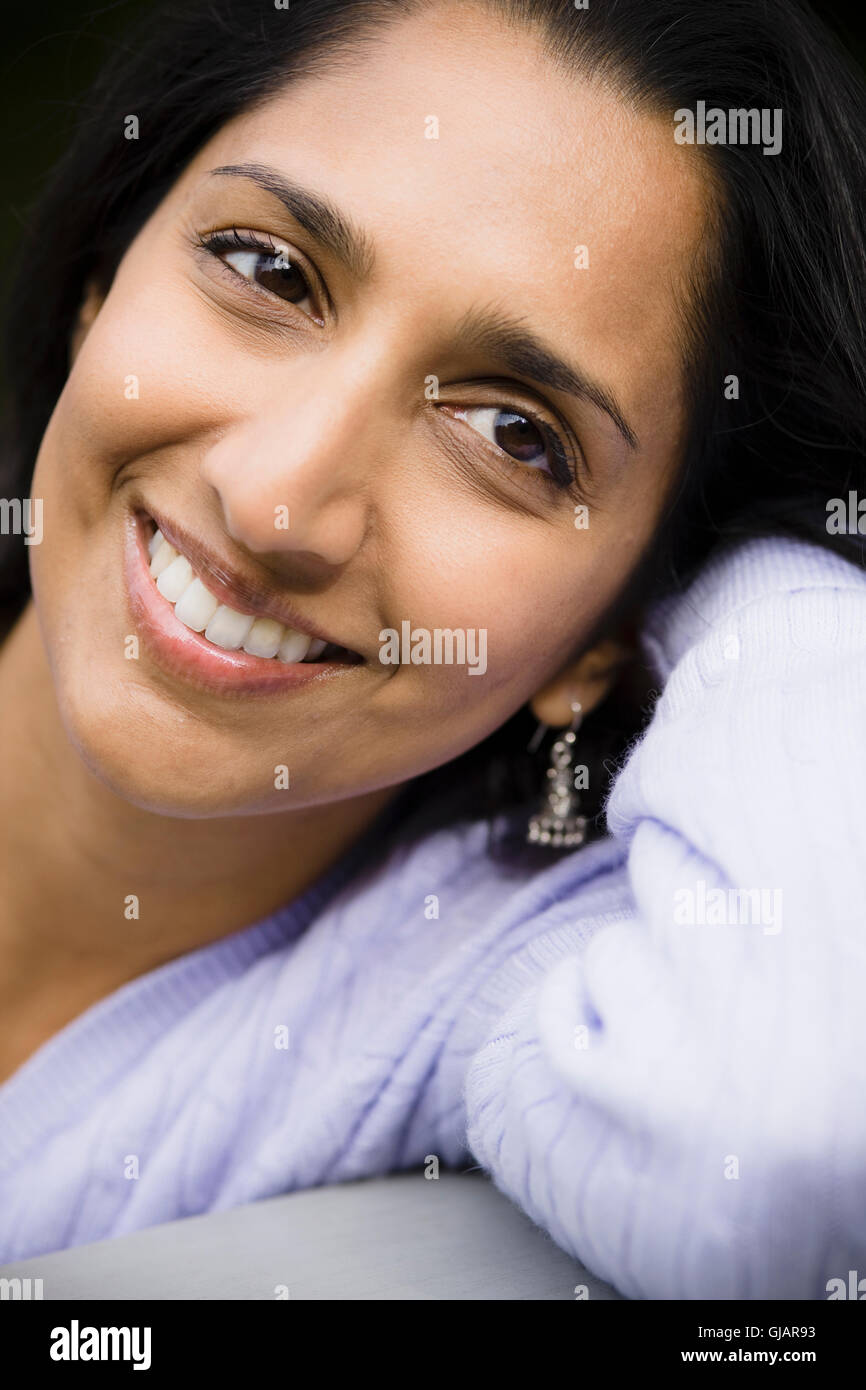 Pretty attractive indian woman hi-res stock photography and images - Alamy