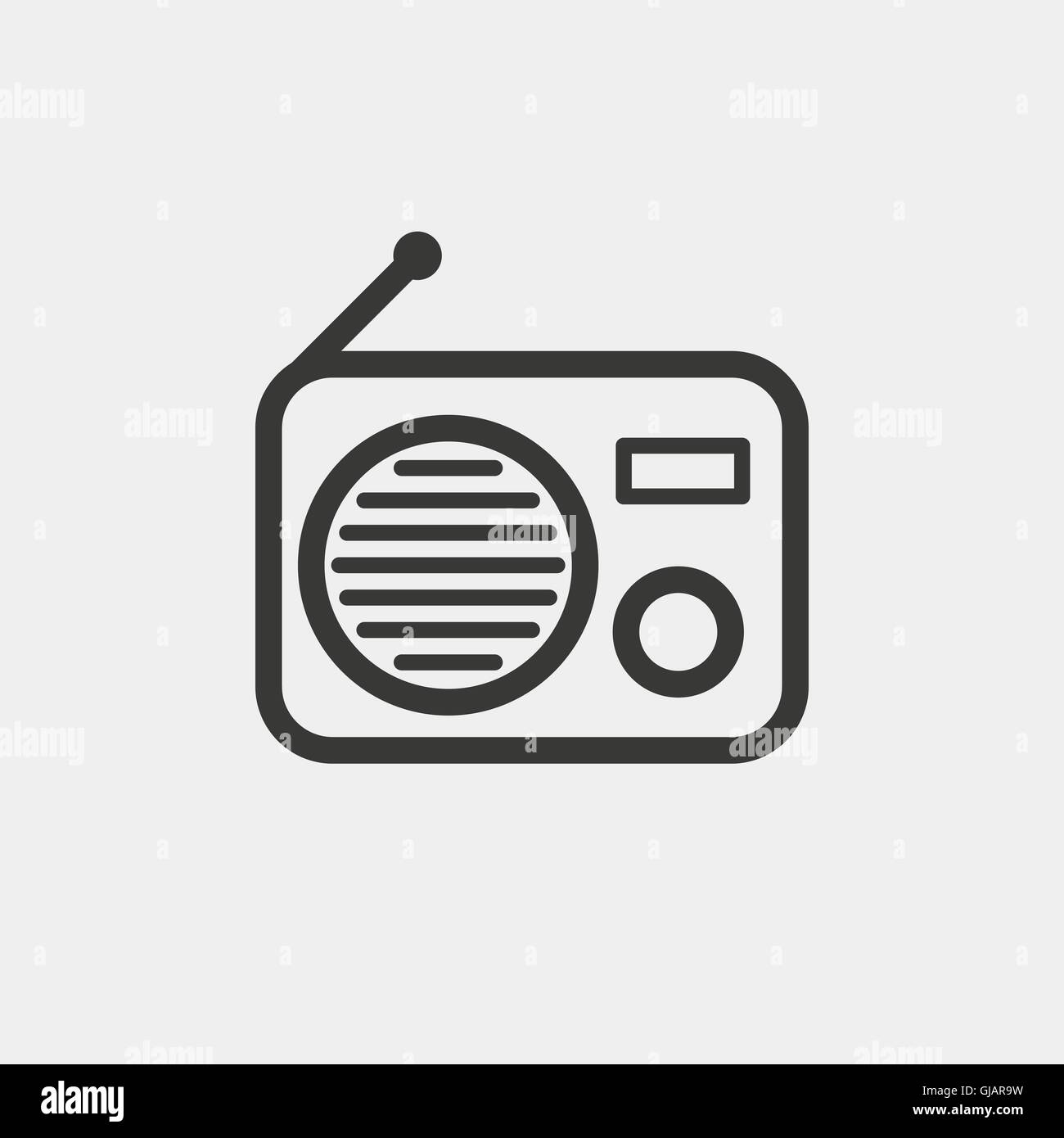 Digital radio icon cartoon Stock Vector Images - Alamy