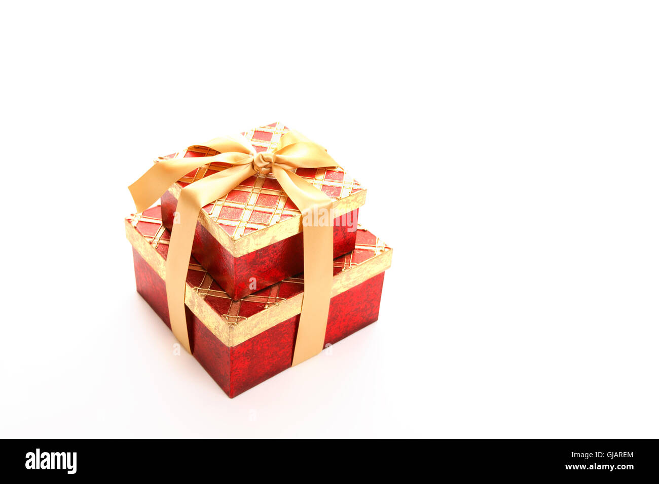 Red gold gift Stock Photo - Alamy