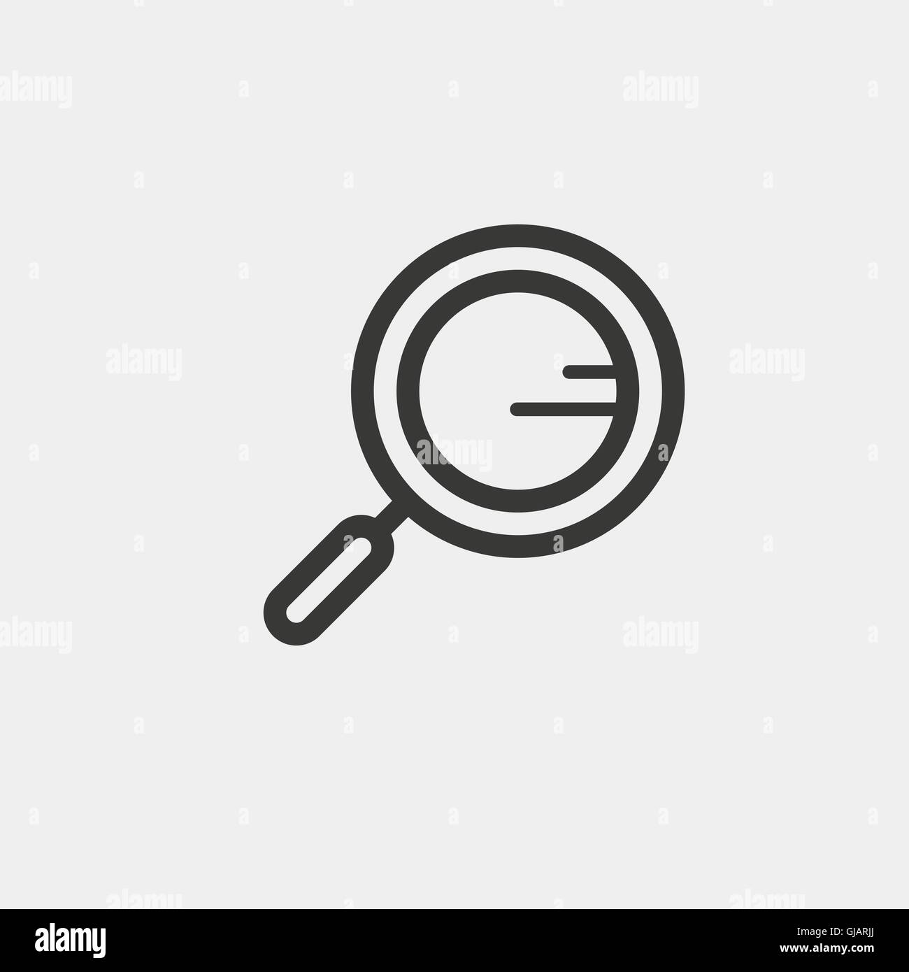 zoom icon of brown outline for illustration Stock Vector Image & Art ...