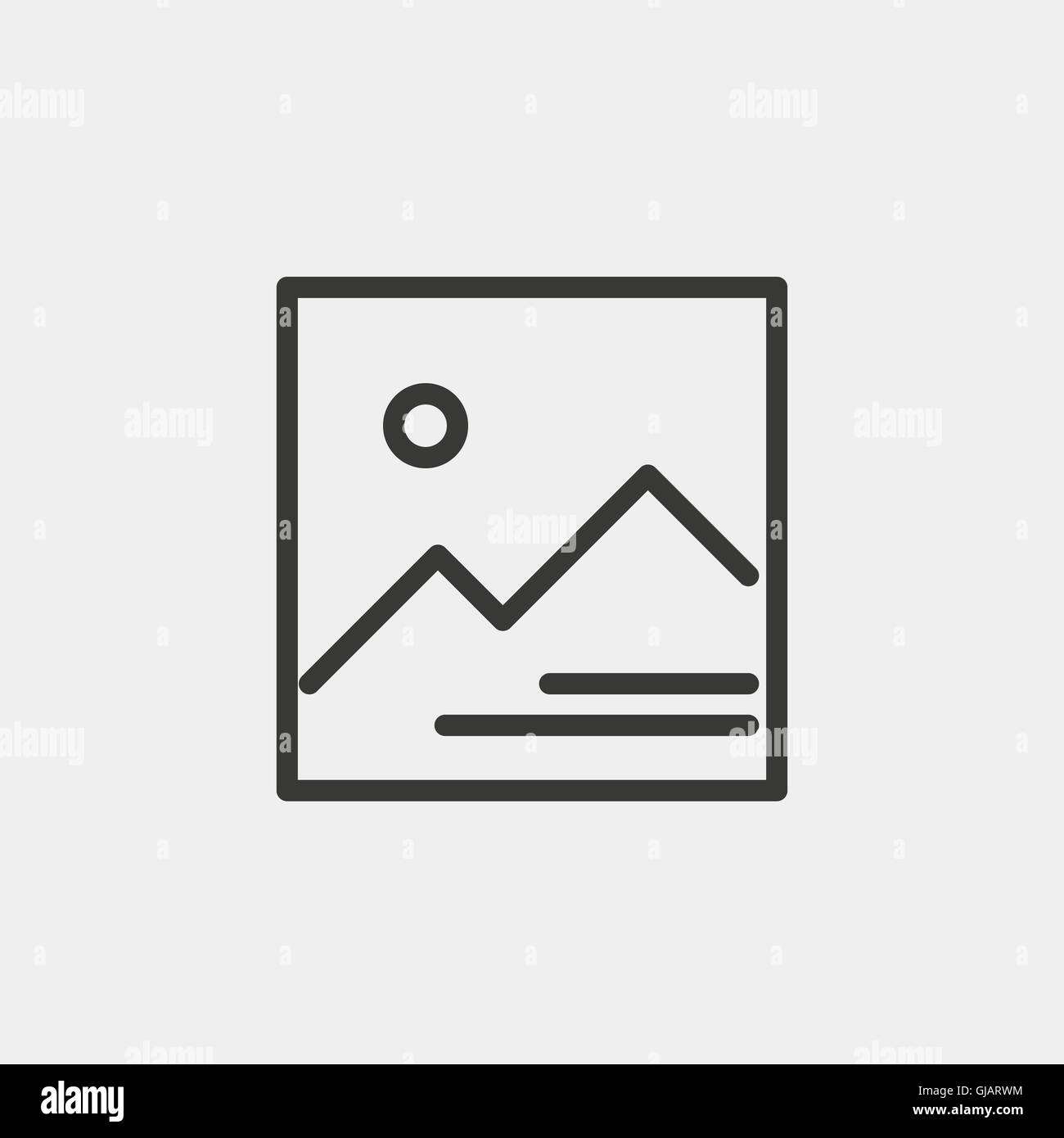 nature photo icon of brown outline for illustration Stock Vector Image ...