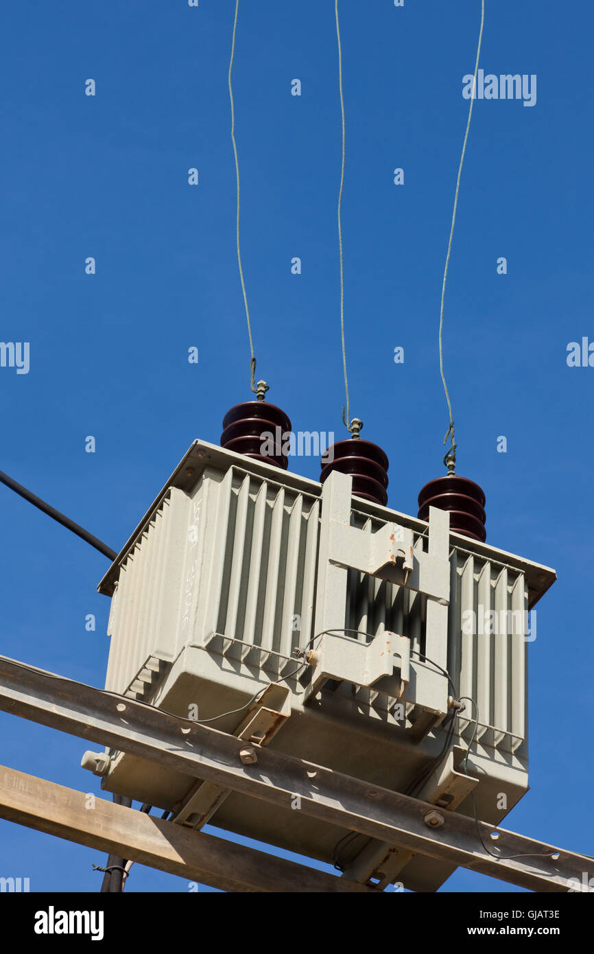 High Voltage Transformer Stock Photo - Alamy