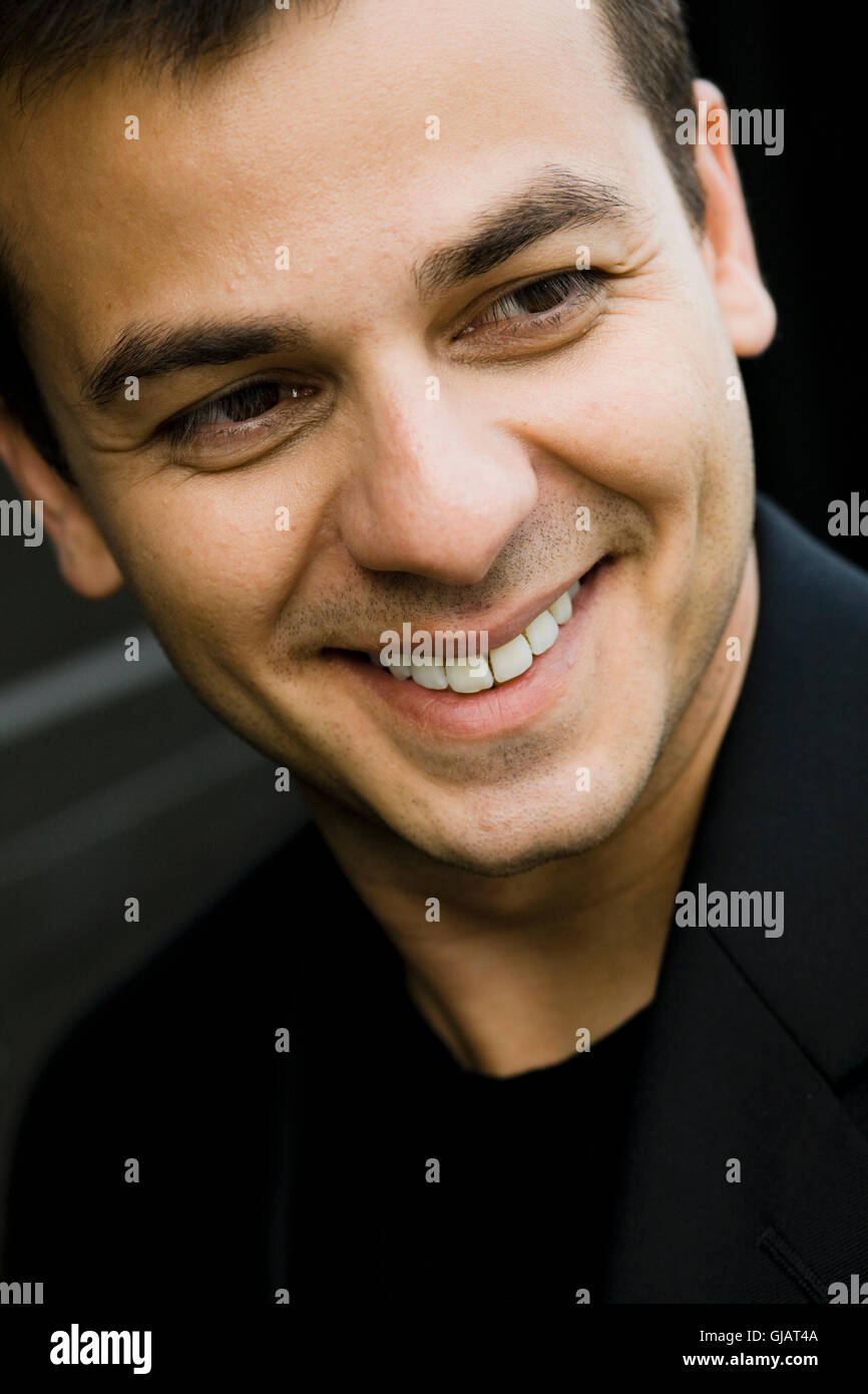 Smiling Indian Male Stock Photo - Alamy