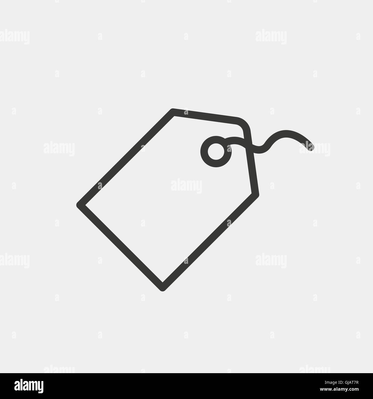 dollar label icon of brown outline for illustration Stock Vector Image ...