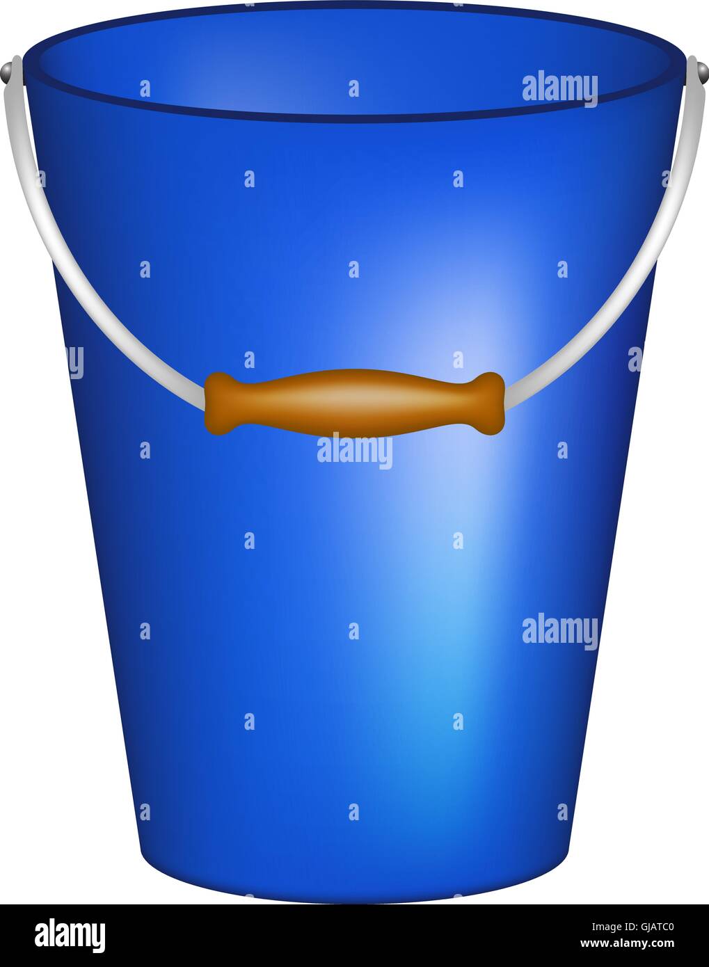 Bucket in blue design Stock Vector Image & Art - Alamy