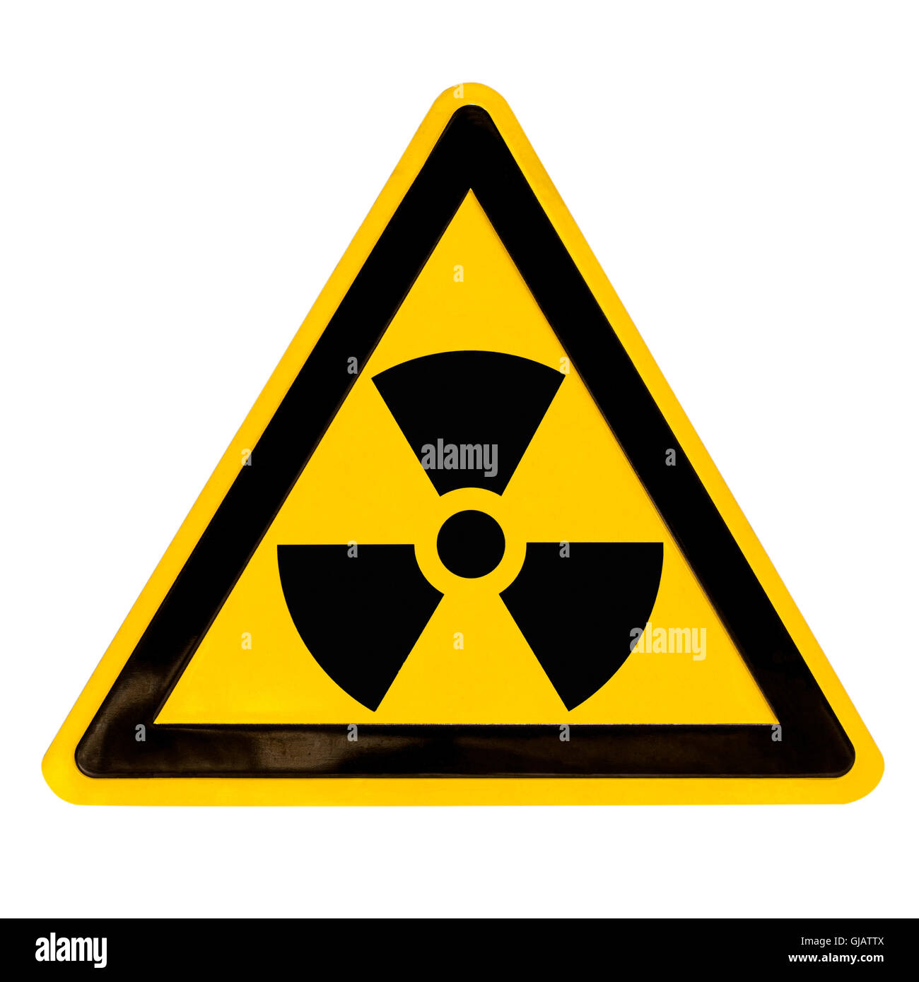 Radioactive Sign isolated on white Stock Photo - Alamy