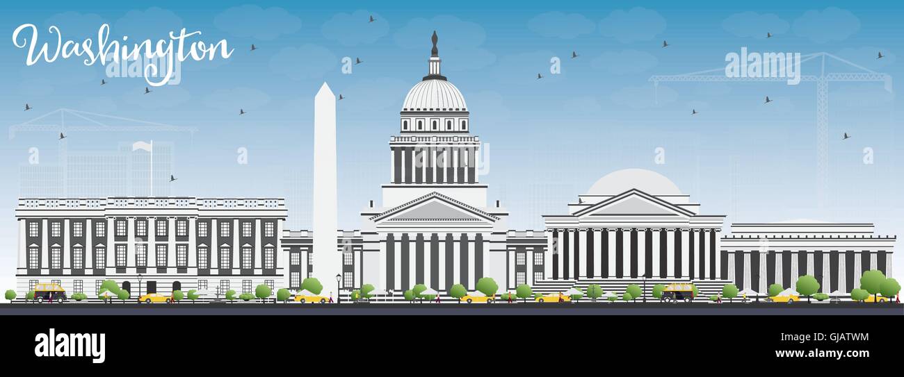 Washington sky view Stock Vector Images - Alamy