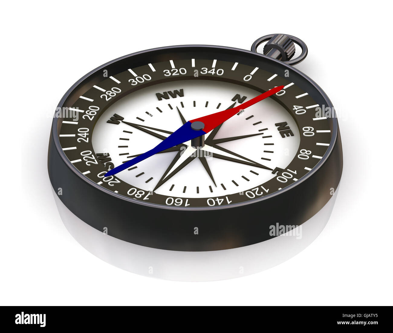 compass on white Stock Photo - Alamy