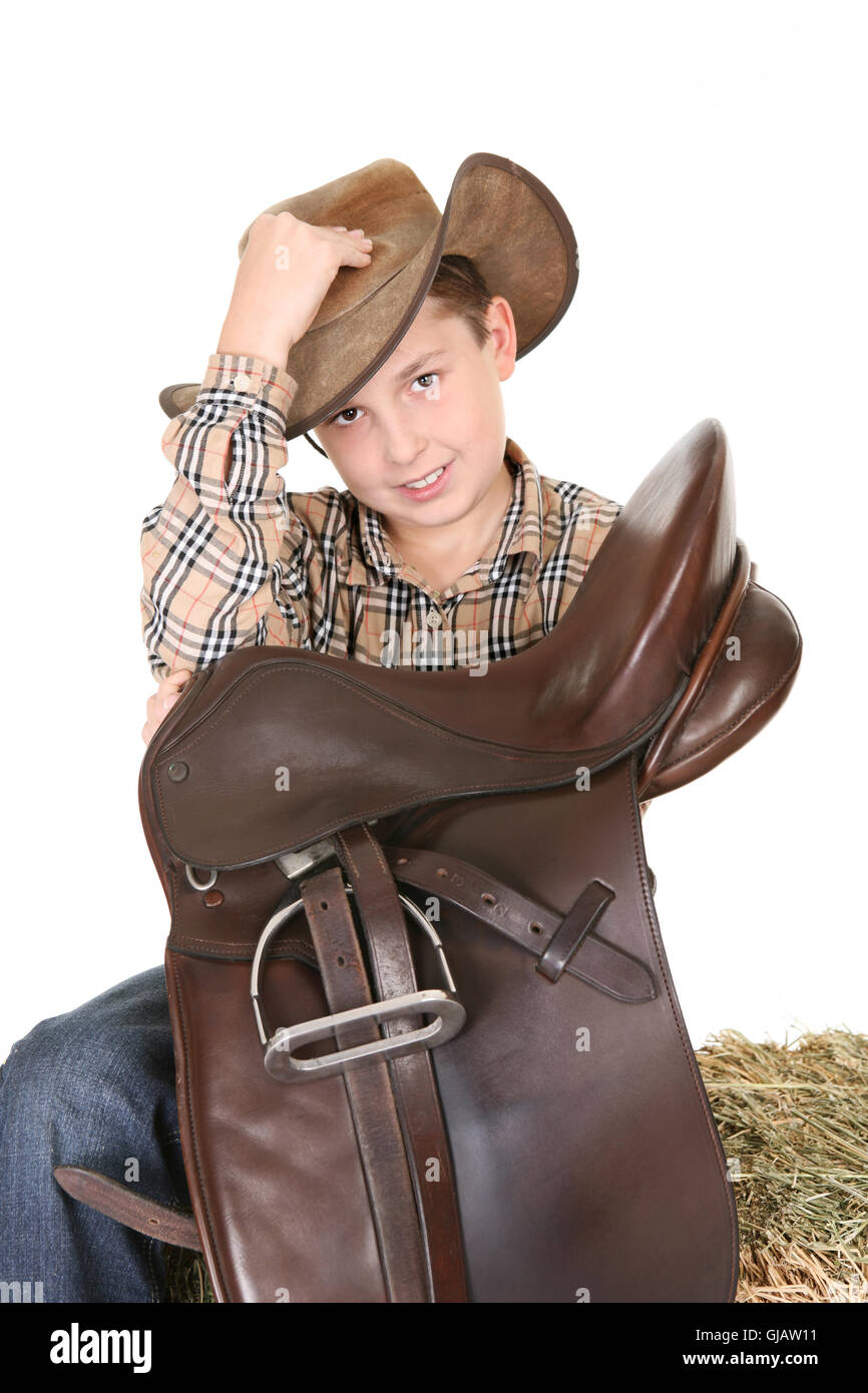 Horse rider tips his hat Stock Photo - Alamy