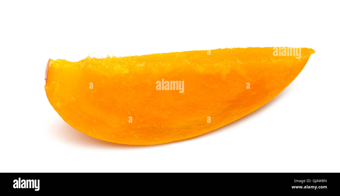 Fresh mango slice isolated on white Stock Photo - Alamy