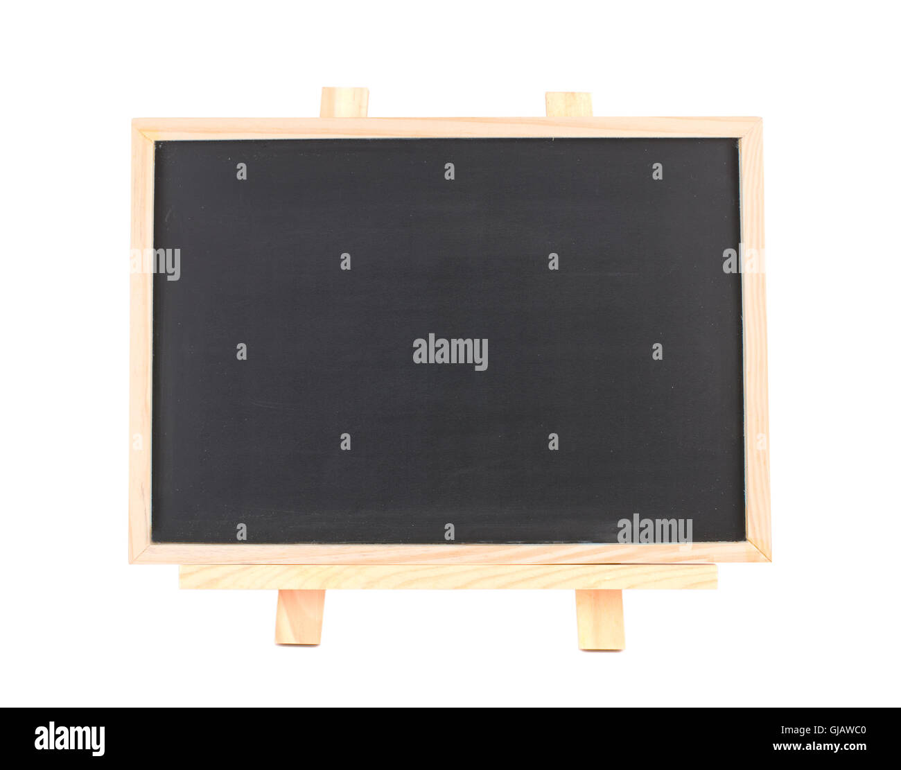 Isolated blank blackboard on wooden framework Stock Photo - Alamy