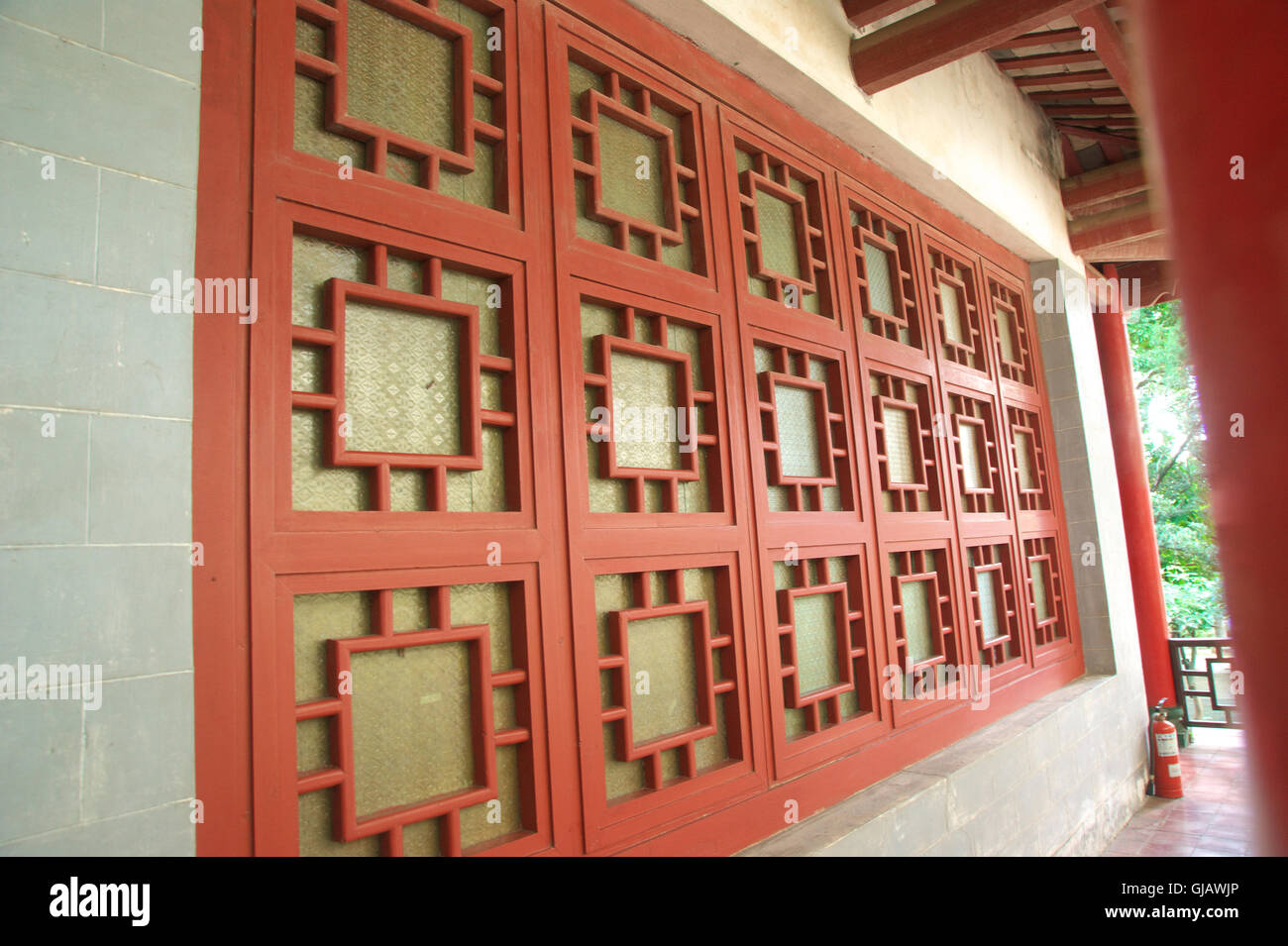 Chinese classical architectural elements wood window designs Stock ...