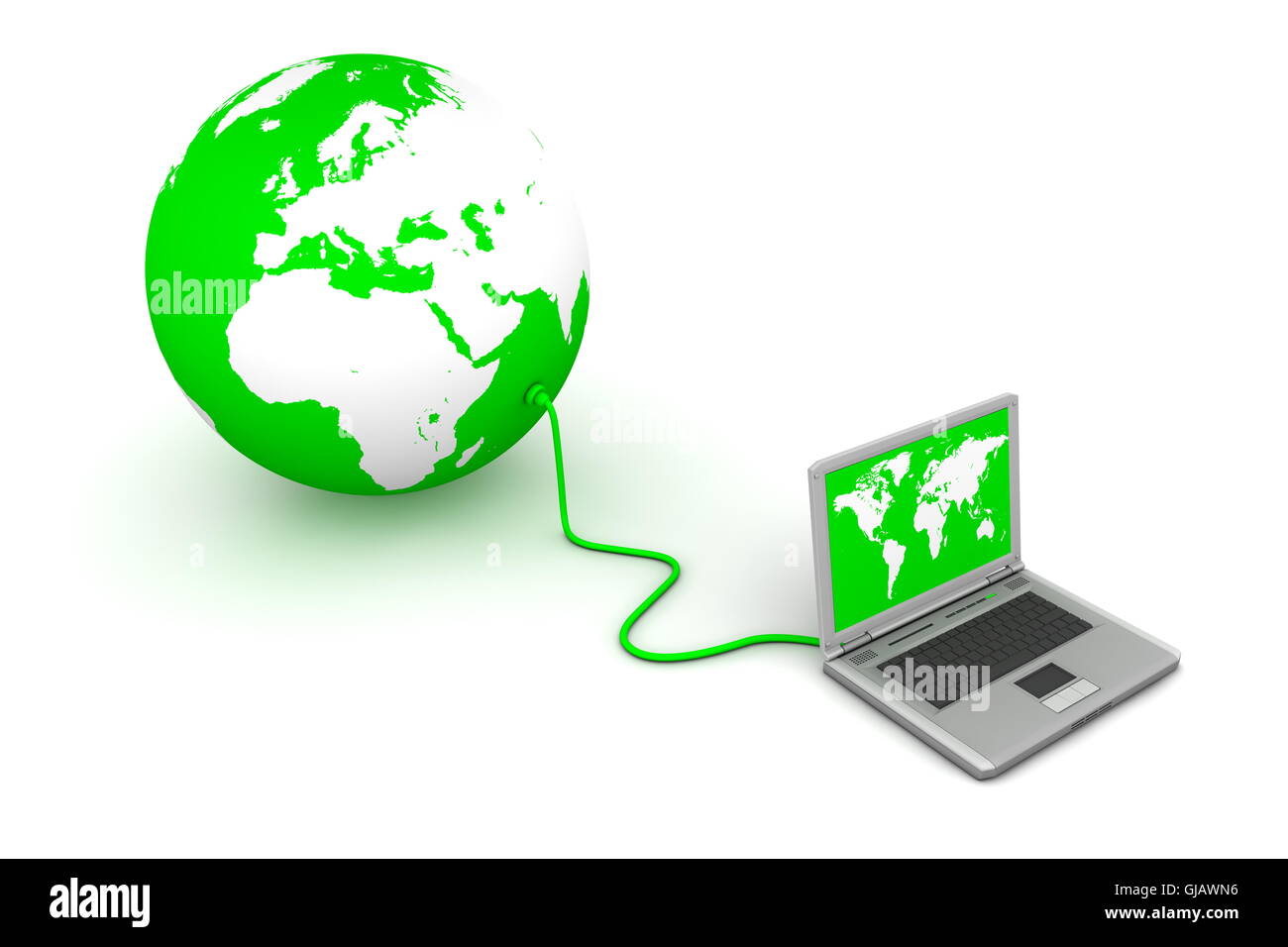Connected to the Green World Stock Photo - Alamy