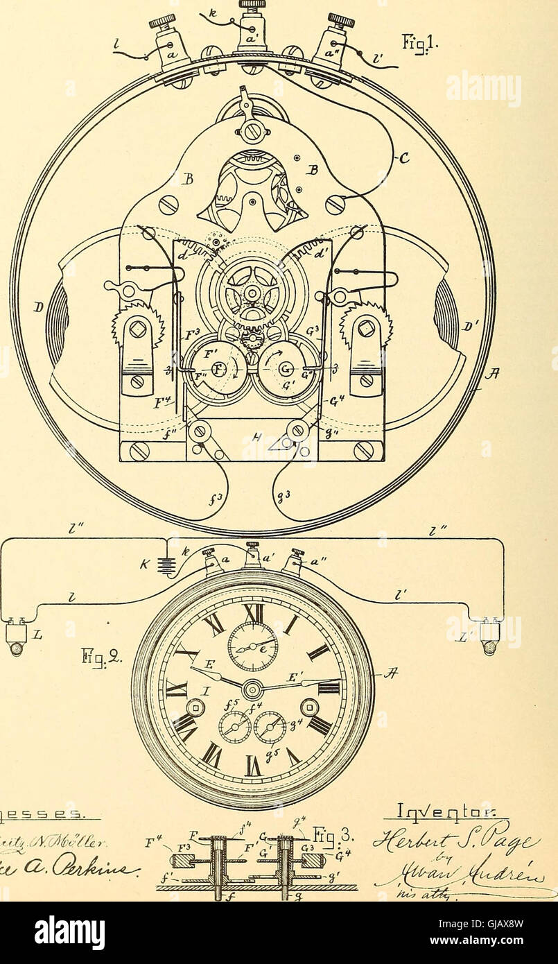 This image showcases U.S. patents related to timekeeping mechanisms ...