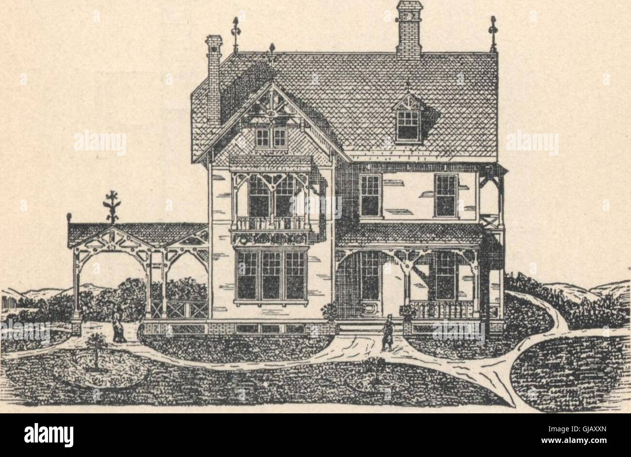 This 1899 publication provides design ideas and architectural ...