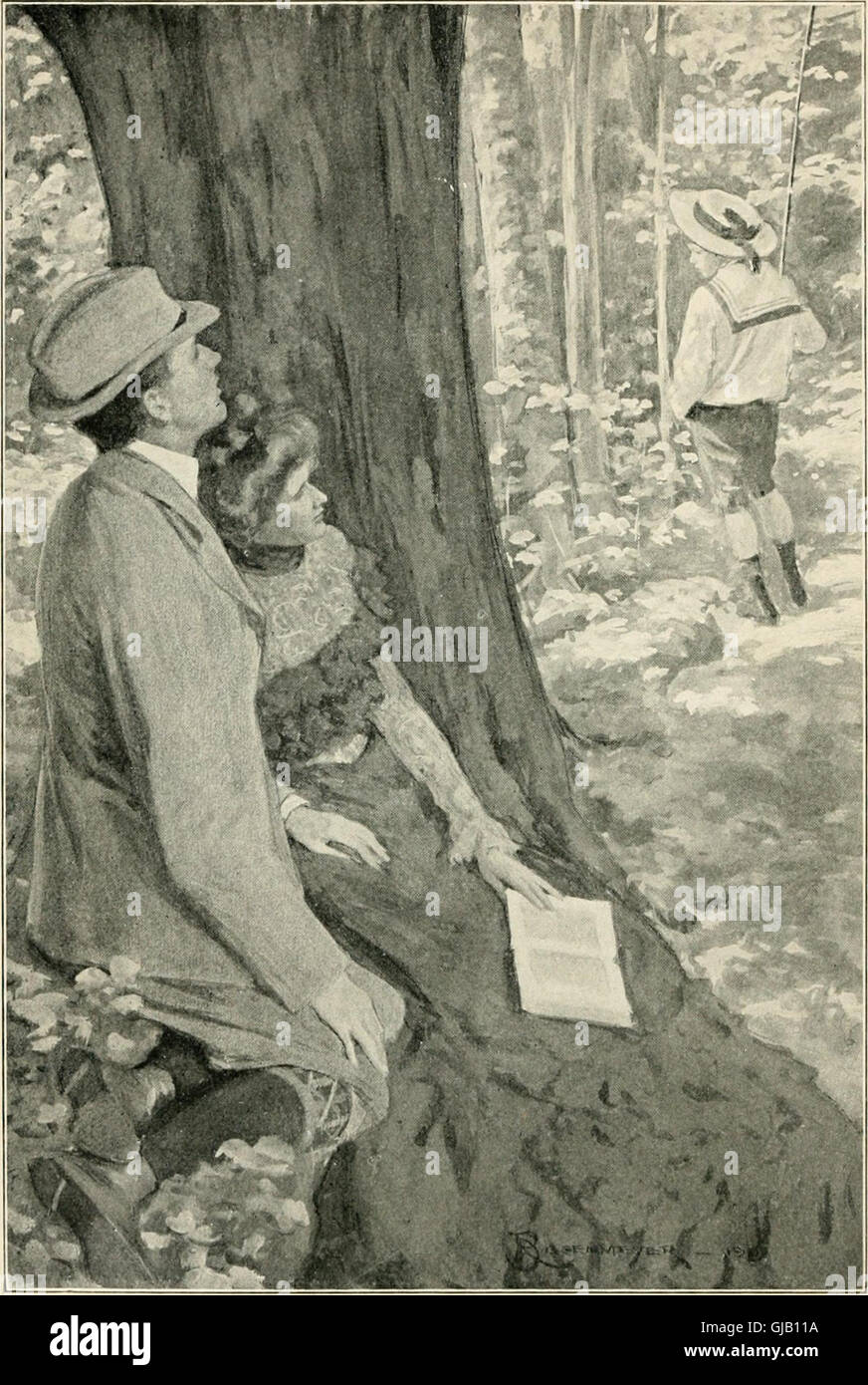This 1901 illustration contrasts the duality of human nature, depicting ...