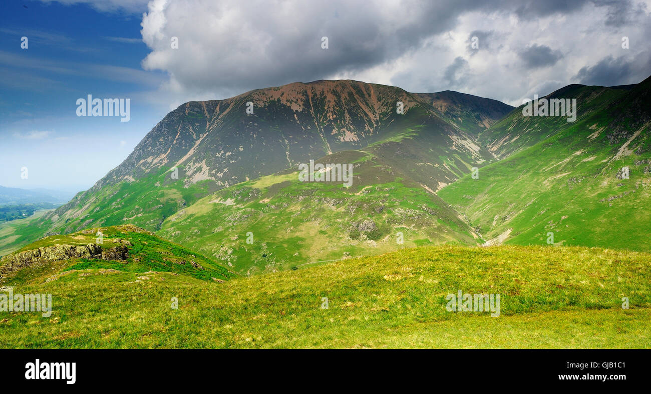 The Red rock of Grassmoor Stock Photo - Alamy