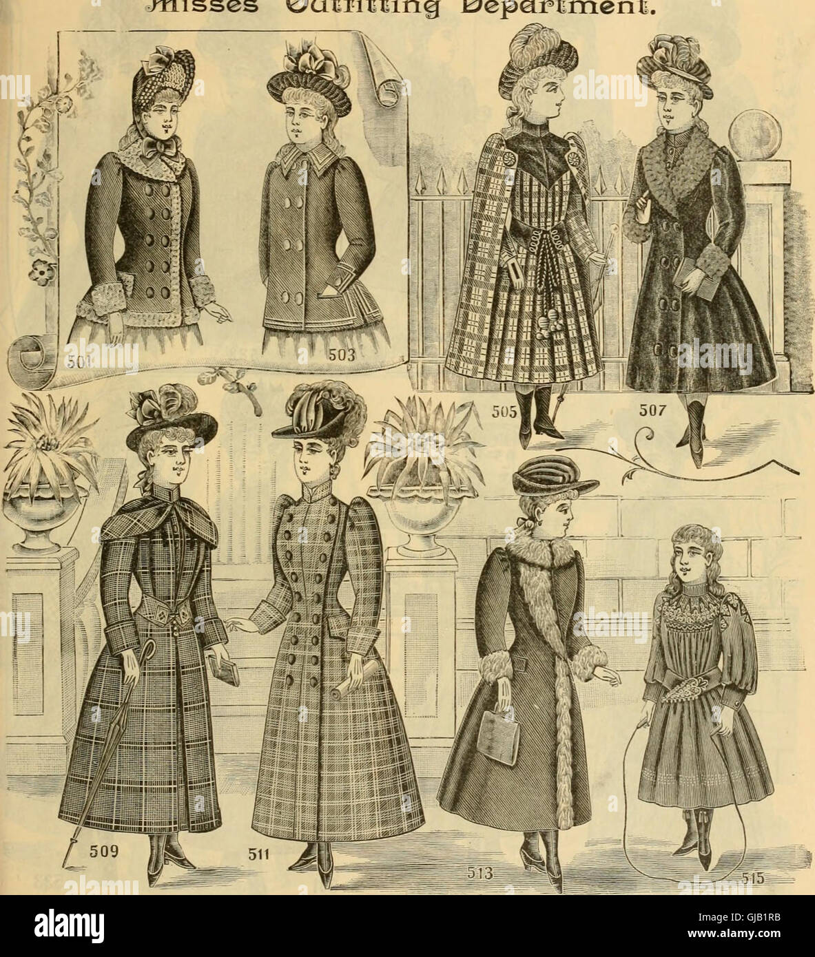 This 1890 fashion catalogue from H. O'Neill and Co. presents the latest ...